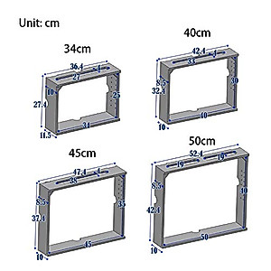 Good home White Wireless Router Storage Shelf Wall-Mounted WiFi Router Storage Box Socket Shielding Wire Finishing Wire Box Floating Shelf (Size : Inner Diameter 40cm)