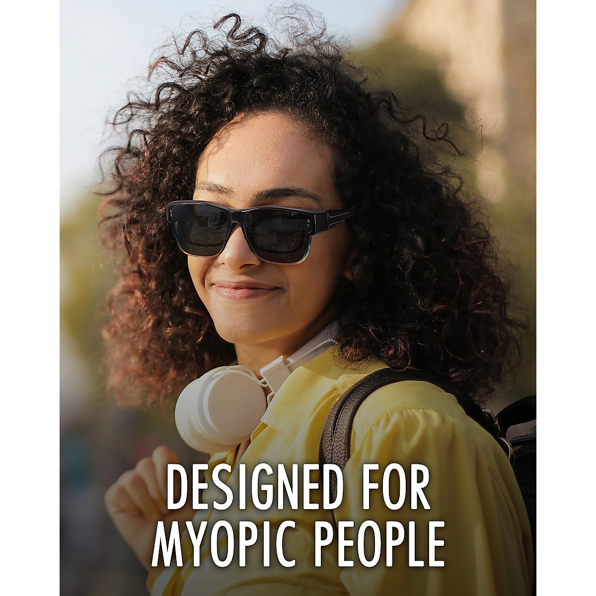 Myiaur Fit Over Sunglasses for Women Men, Trendy Large Polarized UV400 Protection Wear Over Glasses for Driving Outdoors