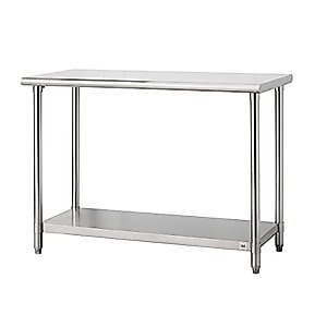 TRINITY EcoStorage NSF, 48-Inch Stainless Steel Utility Table,