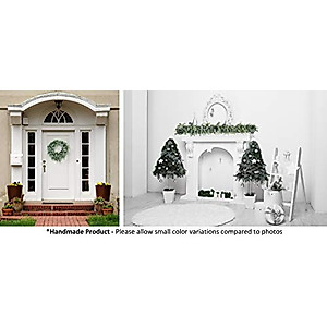 DREATIVE CO 9.2ft Eucalyptus Garland Thick - Faux Greenery Garland Leaves - Artificial Eucalyptus Vines - Eucalyptus for Wedding - Christmas Garland Home and Room Decor - Table Runner Indoor Outdoor