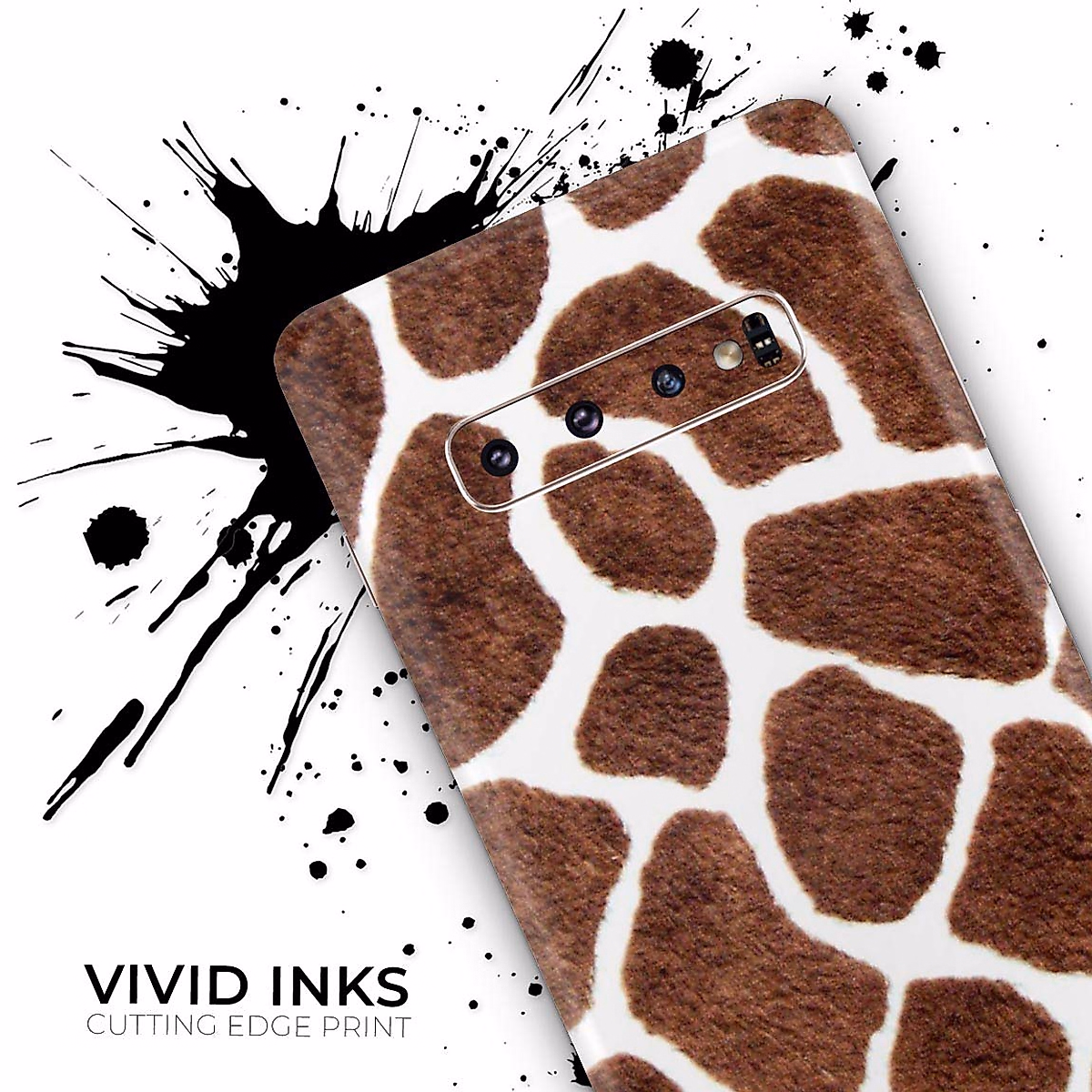 DesignSkinz Real Giraffe Animal Print Protective Vinyl Decal Wrap Skin Cover Compatible with The Samsung Galaxy S20 (Screen Trim & Back Glass Skin)