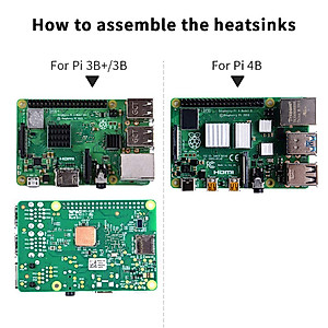 GeeekPi Fan for Raspberry Pi - 30x30x7mm DC 5V Brushless CPU Cooling Fan with 7PCS Heatsink for Pi 4 Model B, 3B+, 3 & Retroflag NESPI CASE Plus (1-Pack)