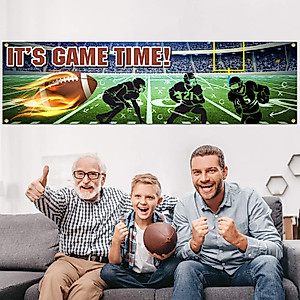 Football Party Banner Decoration for Football Themed Birthday Party Baby Shower Decor Football Game Concessions