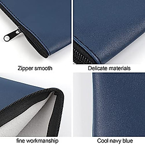 4 Pieces Money Bags With Zipper , 11x6.1 inch Money Pouch, Bank Bag, Cash Bag , Check Wallet, Cosmetics(navy)