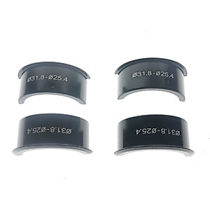 Juscycling 25.4-31.8 Alumniniun Handlebar Shim, 1 set