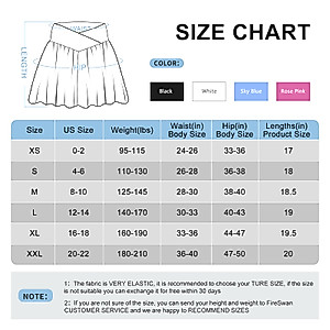 FireSwan Crossover Athletic Shorts for Women 2 in 1 Flowy Running Shorts with Pockets Spandex Butterfly Workout Tennis Skorts Black