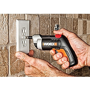 Worx WX252L 4V XTD Xtended Reach Cordless Screwdriver, Red