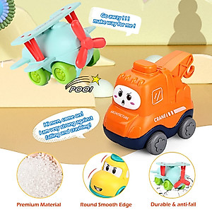 SQZUWIT Toddler Toys Car for 1 2 3+ Year Old Boys - 11 in 1 Music and Lighting Carrier Trucks - Age Kids 4-6 Toys 12-18 Months Christmas Party Birthday Baby Gift Toddler Toys Age 1-2