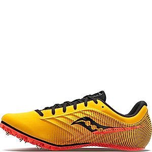 Saucony Women's Spitfire 5 Running Shoe, VIZIGOLD/VIZIRED, 10