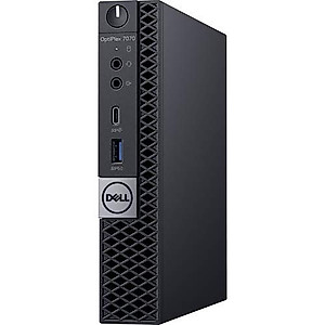 Dell OptiPlex 7070 Micro Desktop Computer - Intel Core i7-9700T - 8GB RAM - 256GB SSD - Micro PC (Renewed)