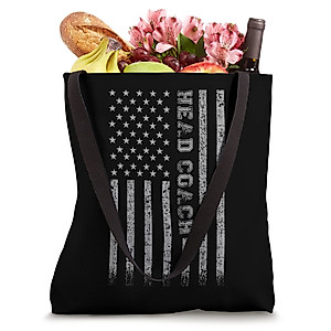 Head Coach American Flag Tote Bag