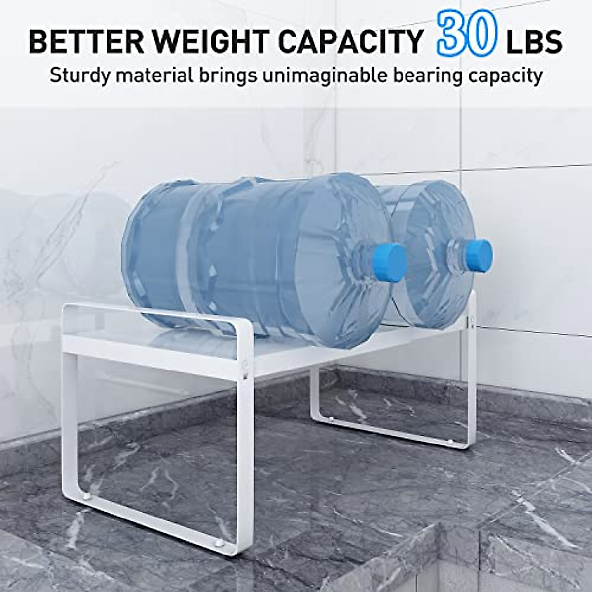 Cabinet Organizer Shelf Expandable Countertop Shelf, Kitchen Organizer Desk Shelf Cupboard Stand Spice Rack, Over the Sink Shelf Organization and Storage for Kitchen and Bathroom, Metal White