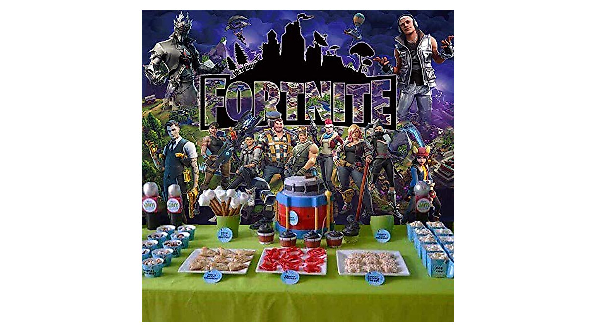 Battle Royale Party Backdrop - 7x5 ft Video Game Wall Decor