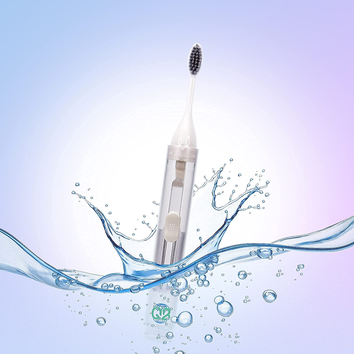 Quick Brush Travel Toothbrush with Toothpaste stored in Handle- On The Go Oral Care Kit Convenient for Home Office School Purse Backpacking, Portable and Foldable Brush