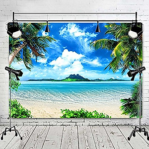 Art Studio 9x6ft Hawaii Sea Beach Photography Backdrops Ocean Photo Booth Wedding Party Decoration Background Birthday Studio Props Vinyl
