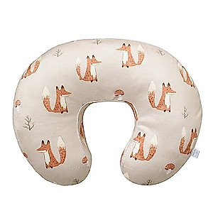OWLOWLA Nursing Pillow Cover,Minky Breastfeeding Pillow Cover Fits Original Nursing Pillow Baby Boy Girl(Fox)