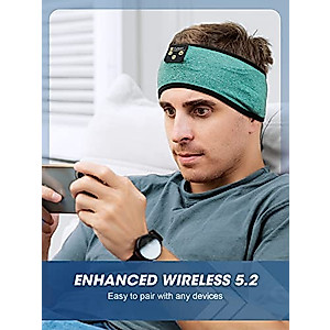 Fulext Sleep-Headphones-Headband-Bluetooth - Headphones for Sleeping Sleep Mask Headphones with Thin HD Stereo Speakers Perfect for Side Sleepers,Insomnia,Sport,Travel Best Gifts for Men Women