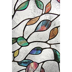 Artscape 02-3021 New Leaf Window Film, 24" x 36", Multi Color