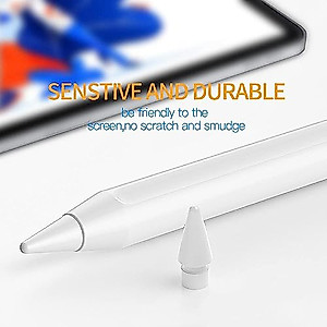 Replacement Tips Compatible with Apple Pencil 2 Gen iPad Pro Pencil - iPencil Nib for iPad Pencil 1 st/Pencil 2 Gen White 12 Pack