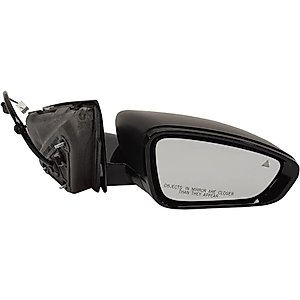 Kool Vue Driver & Passenger Side Power Heated Mirrors for Chrysler 200 2015-2017 With Blind Spot Monitor; Without Signal Light, Memory, Puddle Lamp & Auto-Dimming Paintable