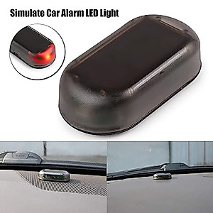 Powstro Solar Car Alarm LED Light - Simulate Imitation Security System Warning Theft Flash Blinking Lamp (Car Alarm LED Light)