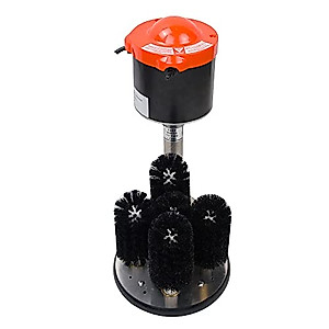 Hakka Brothers Upright Five Brush Electric Glass Washer-115V