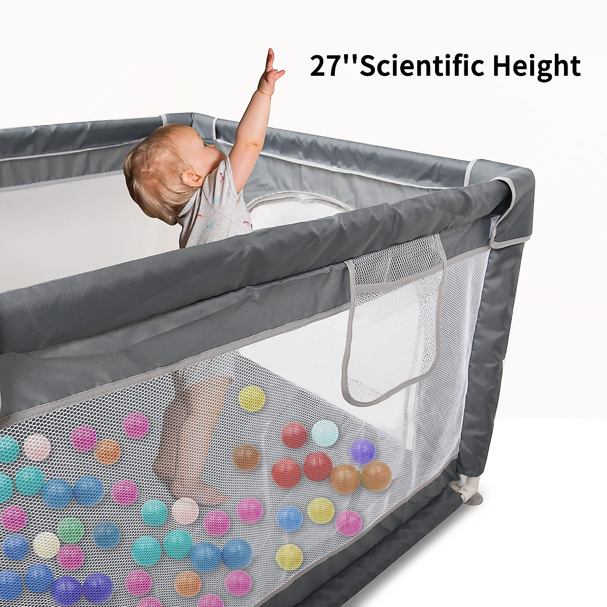 Baby Playpen,Samll Playpens for Baby, Playpen Baby Fence for Toddlers, Baby Play Area, Baby Play Yard Fence，Baby Gate Playpen (36"x36")