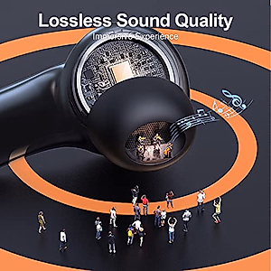 ZIUTY Wireless Earbuds, V5.3 Headphones 50H Playtime with LED Digital Display Charging Case, IPX5 Waterproof Earphones with Mic for Android iOS Cell Phone Computer Laptop Sports