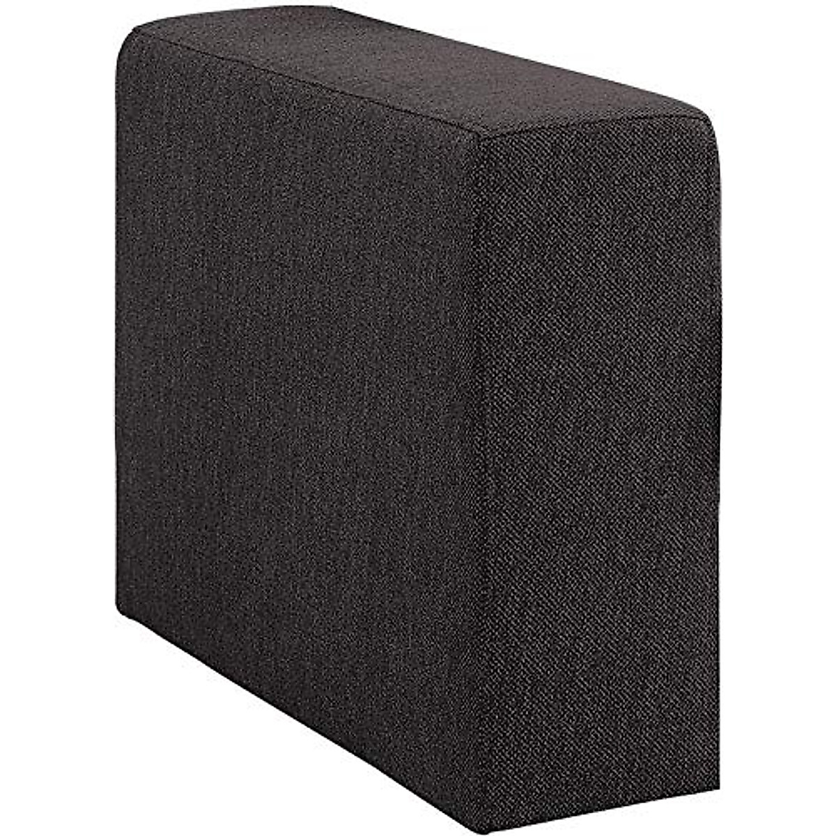 Lilola Home Dunlin Sofa with Reversible Chaise in Dark Gray Linen