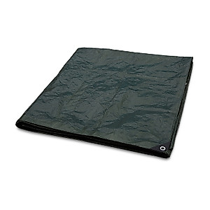 Amazon Basics Waterproof Camping Tarp, 9.5 ft × 11.3 ft, Dark Green