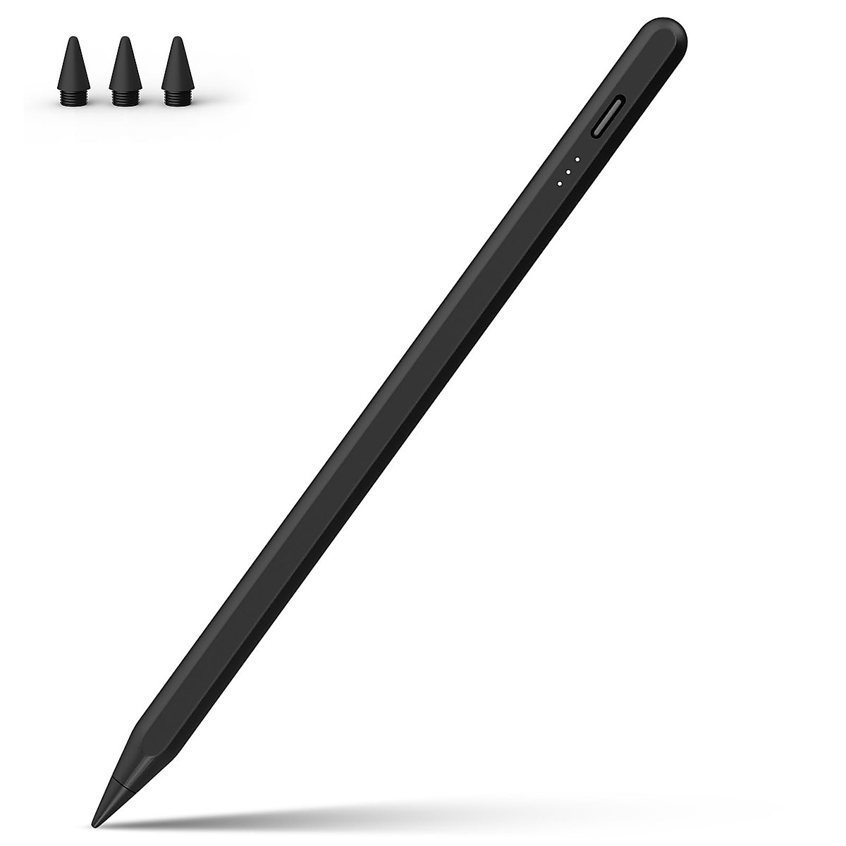 Stylus Pen for iPad, 13 mins Fast Charge Stylus with Palm Rejection, Tilt Sensitivity, Compatible with 2018-2024 iPad Air 3/4/5/6, iPad Mini 5/6, iPad 6/7/8/9/10, iPad Pro 11"/12.9"/M4 (Black)
