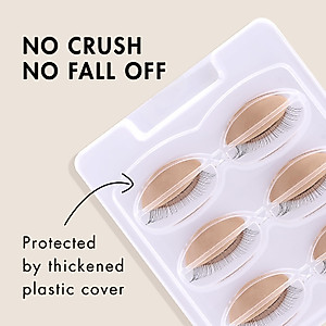 Embagol Multifunction Replaced Eyelids Makeup for Training Head Removable Realistic Eyelids Eyelash Training (3 Pair (Pack of 1))