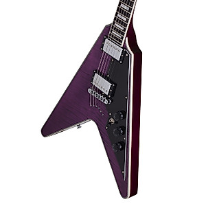 Schecter 654 V-1 Custom Solid-Body Electric Guitar, TPUR