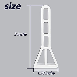 3" High Shower Threshold Water Dam 39 IN Collapsible Shower Water Splash Guard for Curbless Shower Threshold Barrier Water Stopper for Wet and Dry Separation Bathroom and Kitchen (White)