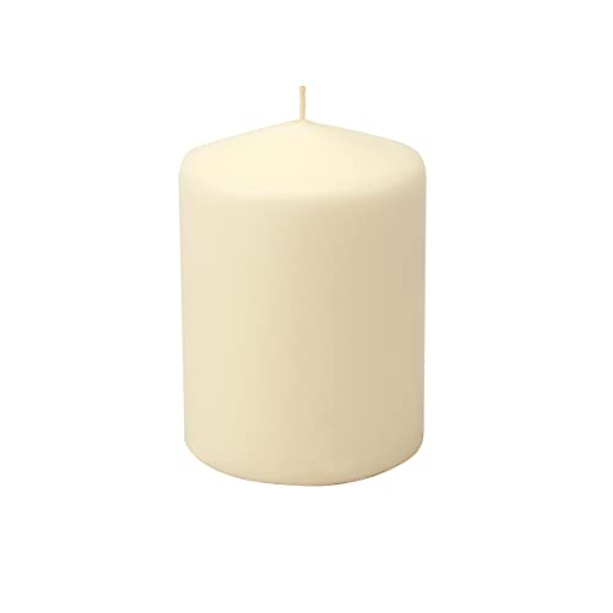 Stonebriar 35 Hour Long Burning Unscented Pillar Candles, 3x4, Ivory