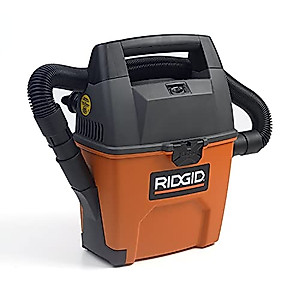 RIDGID Wet Dry Vacuums VAC3000 Portable Wet Dry Vacuum Cleaner for Car, Garage or In-Home Use, 3-Gallon, 3.5 Peak Horsepower Wet Dry Auto Vacuum Cleaner for Car