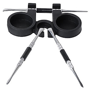 SILICONE ALLEY - 3 Non-Stick Black Hexagon Mat + 5 Tie Dye-Colored Jar Containers