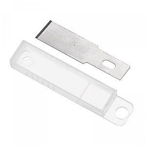 uxcell 25Pcs 43.5x11.6mm Craft Knife Blades, High Speed Steel Hobby Blades Replacement Set Art Blades Carving Tool with Storage Case