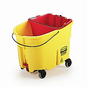 Rubbermaid Commercial Products FG9C7400RED Dirty Water Bucket for WaveBrake 2.0 35 Qt. Mop Bucket System, 18-Quart Capacity, Red, (2064907)