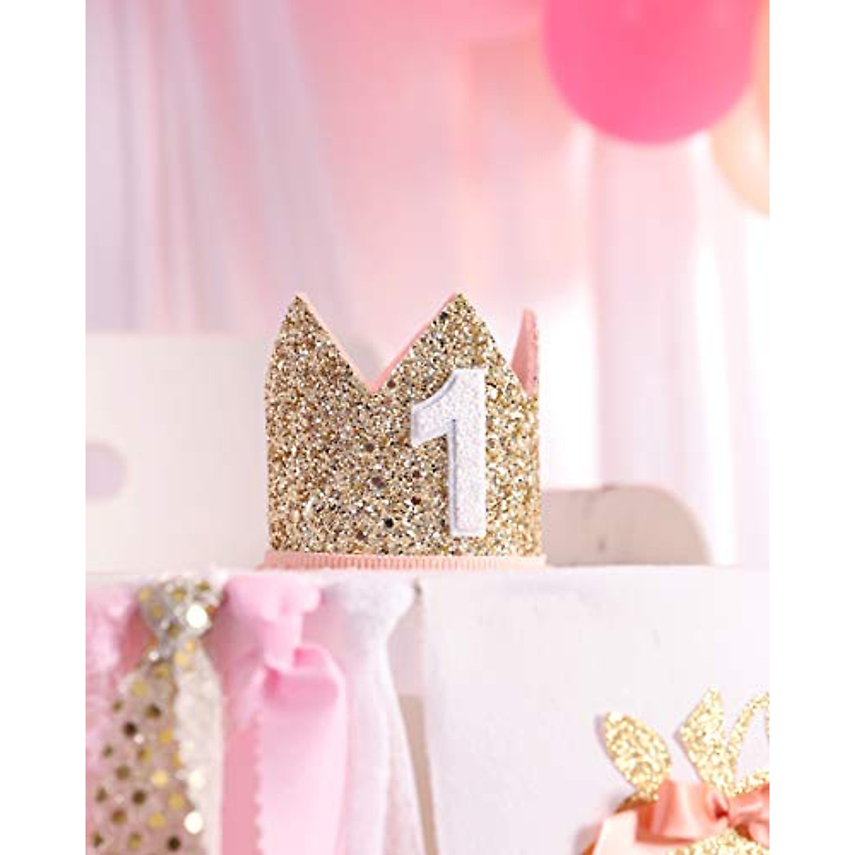 WAOUH Pumpkin Banner for 1st Birthday - Highchair Banner for First Birthday Theme Decoration, Cake Smash Photo Prop, Pumpkin crown hat, Fabric Rag Garland Banner.