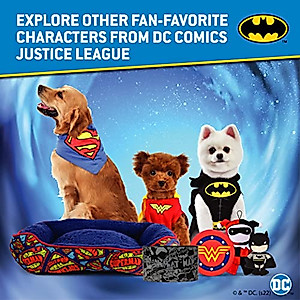 DC Comics for Pets Batman Dog Harness, Medium | Soft and Comfortable No Pull Harness for Dogs, Dog Batman Costume | Cute Dog Harness, Dog Halloween Costume, Batman Harness, Puppy Harness, Pet Harness