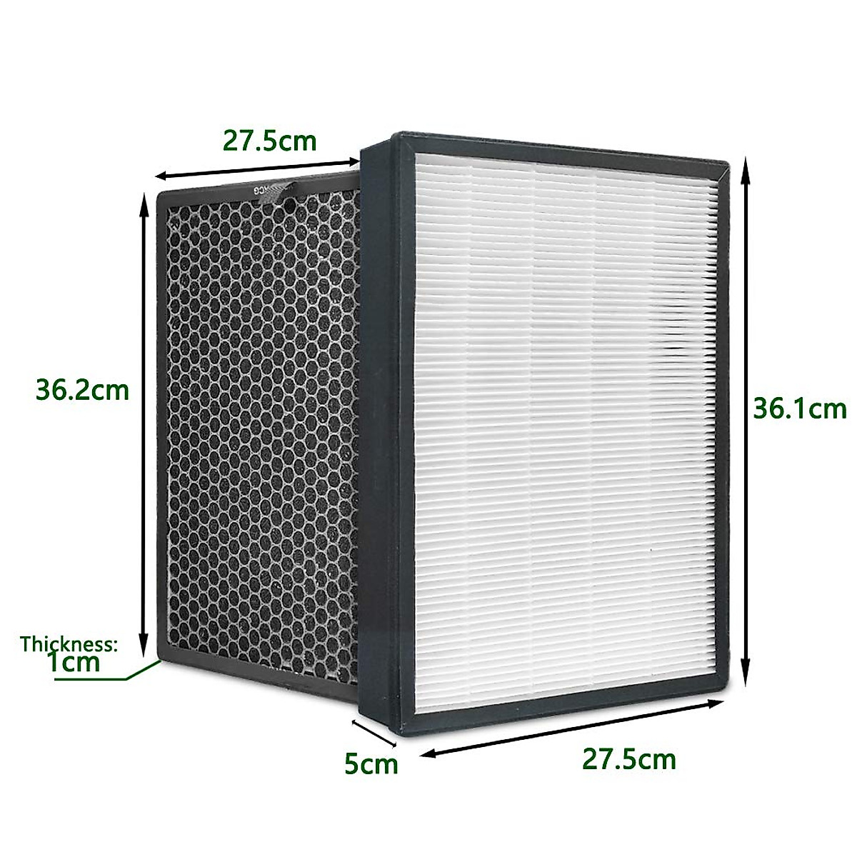 fy2422/fy2422 Filters, OUNEDA True HEPA Filter and Activated Carbon Filter, Compatible with Philips Air Purifier model AC2887 2889 2882 2878 3824 3822