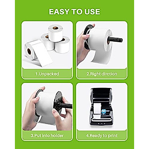 PHOMEMO - Replacement for DYMO 30256-2-5/16" X 4” Shipping Labels, Compatible with Rollo, DYMO Labelwriter 450, 4XL & Zebra Desktop Printers 8 Rolls/2400 Labels