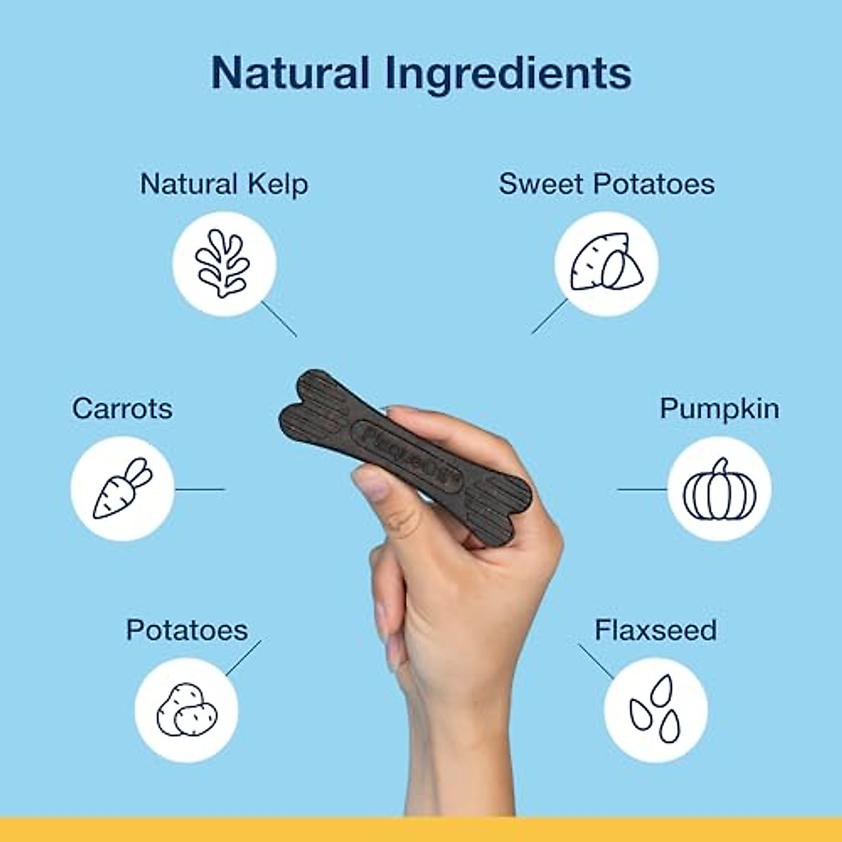 ProDen PlaqueOff System Dental Care Bones for Dogs - Vegetable 17 oz