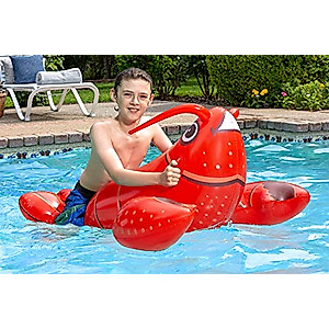 Poolmaster Swimming Pool Float Lobster Rider Red