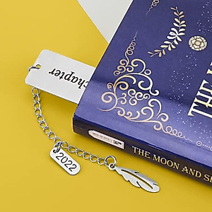 Enjoy Your Next Chapter Bookmark 2022, Retirement Gifts for Women, Book Lover, Coworker Leaving Gifts, Come with Gift Box and Best Wishes Card
