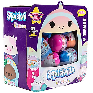 Squishville by Squishmallows, Series 8-24 Piece Set - Official Kellytoy - Collectible Mini Stuffed Animal Toy Plush & Accessories, Styles May Vary - Gift for Kids, Girls & Boys