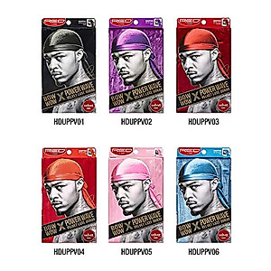 KISS RED Bow Wow Power Wave Velvet Luxe Durag (Charcoal Grey)
