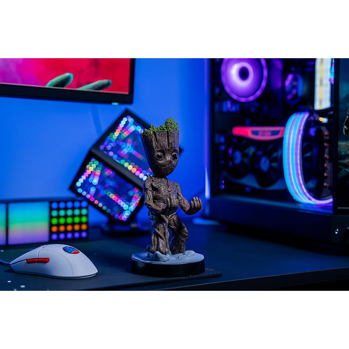 Cable Guys - Toddler Groot Gaming Accessories Holder & Phone Holder for Most Gaming Controller (Xbox, Play Station, Nintendo Switch) & Phone