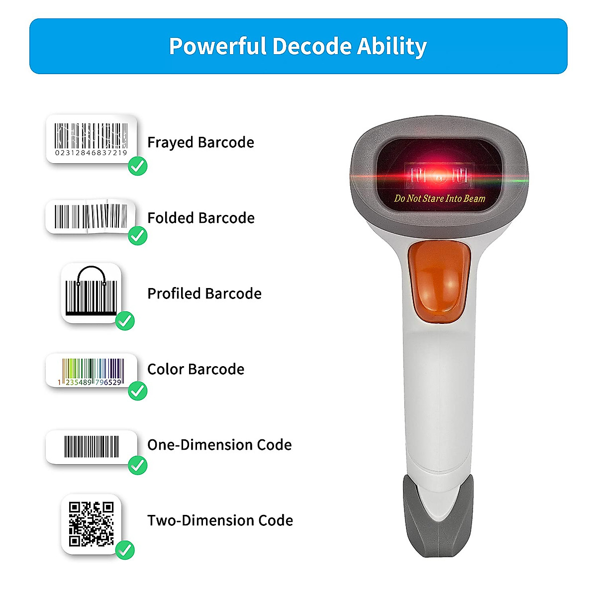 NetumScan Bluetooth 2D Barcode Scanner, 3 in 1 Automatic Wireless QR Barcode Reader USB Image Code Scanner for Store, Warehouse POS, Computer, Tablet, iPad, iPhone, Android